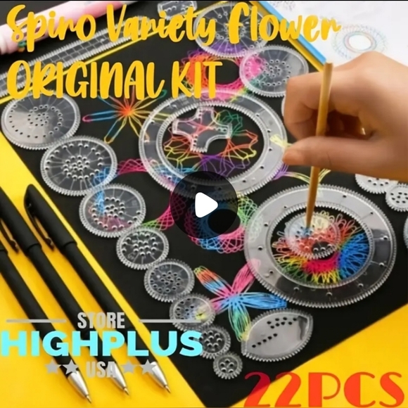 Toys | Vintage Toy Spirograph Makes Beautiful Designs And Provides ...